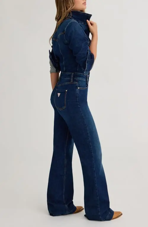 Guess Carrie Long Sleeve Denim Jumpsuit