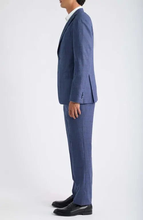 John Varvatos Bleecker Windowpane Stretch Wool Suit