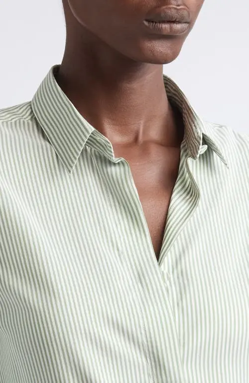 TOM FORD Stripe Silk Button-up Shirt