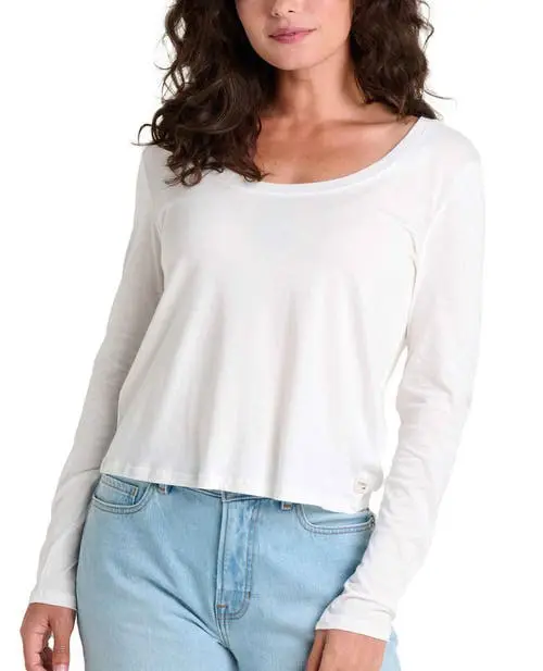 TOAD & CO Whisper Long Sleeve Tee - Egret
