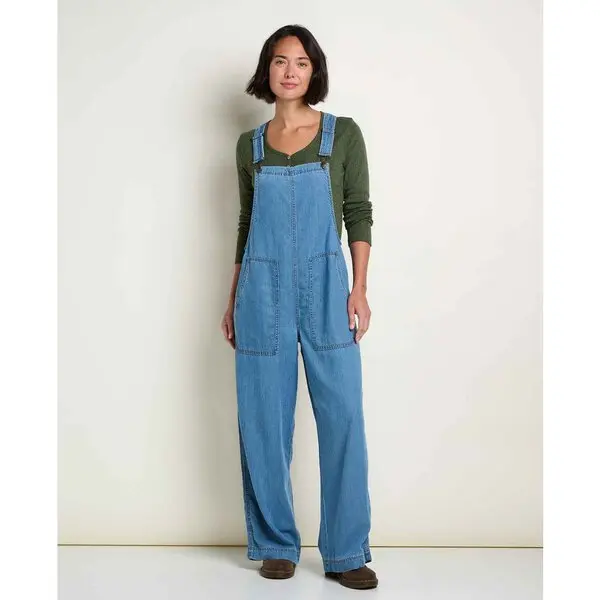 TOAD & CO Piñon Soft Denim Wide Leg Overall - Bar Harbor