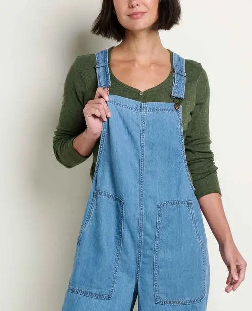 TOAD & CO Piñon Soft Denim Wide Leg Overall