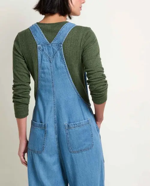 TOAD & CO Piñon Soft Denim Wide Leg Overall