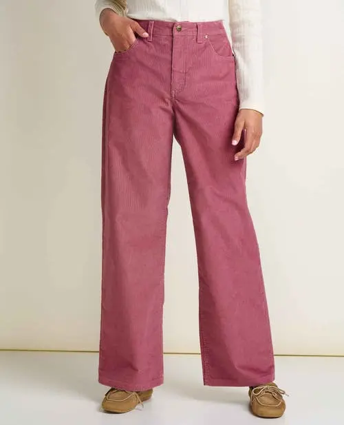 TOAD & CO Coaster Cord Wide Leg Pant - Foxglove