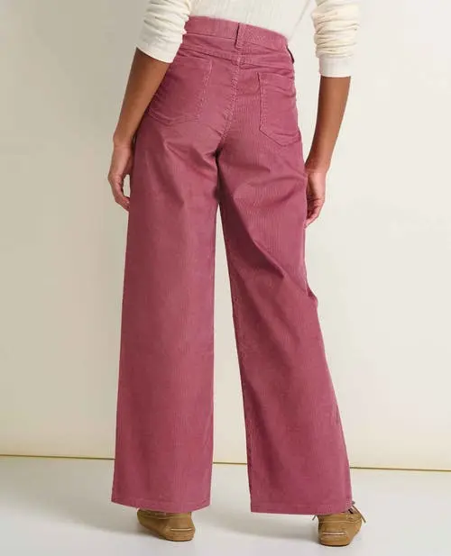 TOAD & CO Coaster Cord Wide Leg Pant - Foxglove