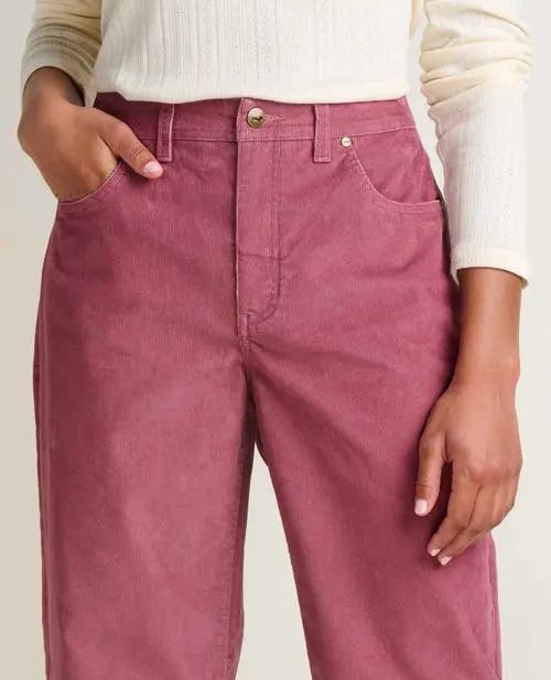 TOAD & CO Coaster Cord Wide Leg Pant - Foxglove