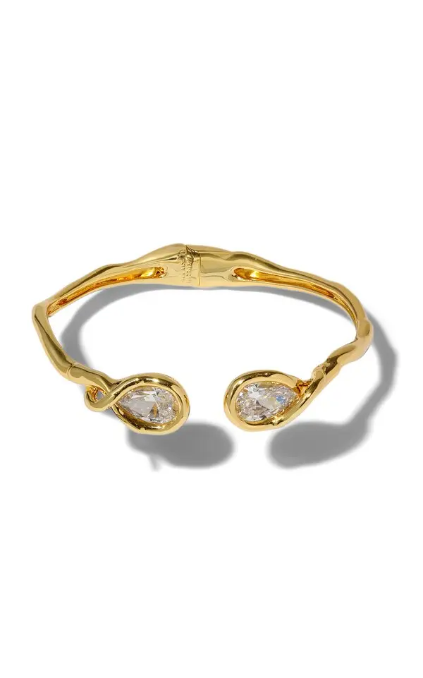 Alexis Bittar Asterales 14k -plated Open Hinge Cuff