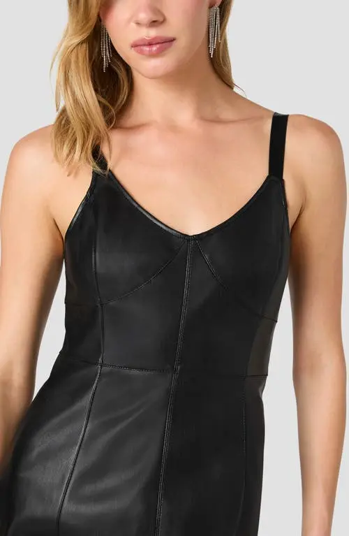 French Connection Dessa Faux Leather Strappy Dress