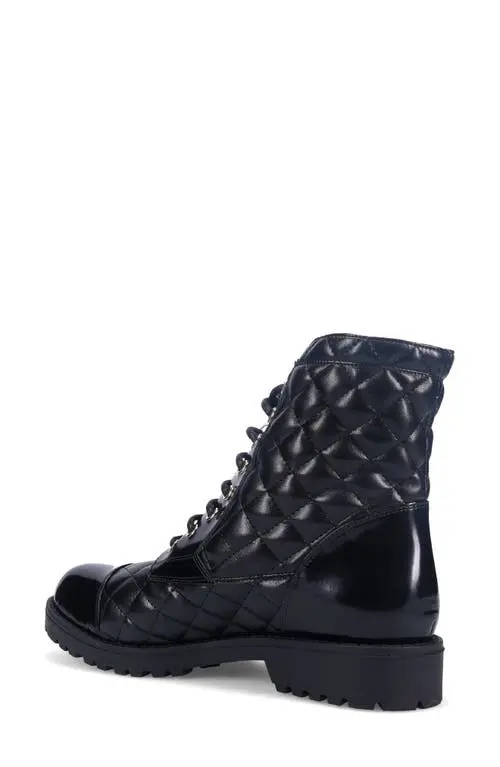 Ron White Tiffin Waterproof Quilted Leather Combat Boot