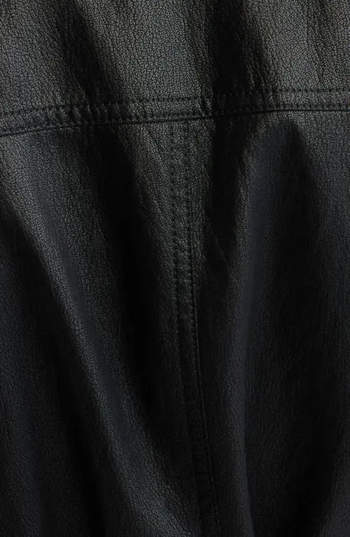 Michael Kors Faux Leather Trench Coat