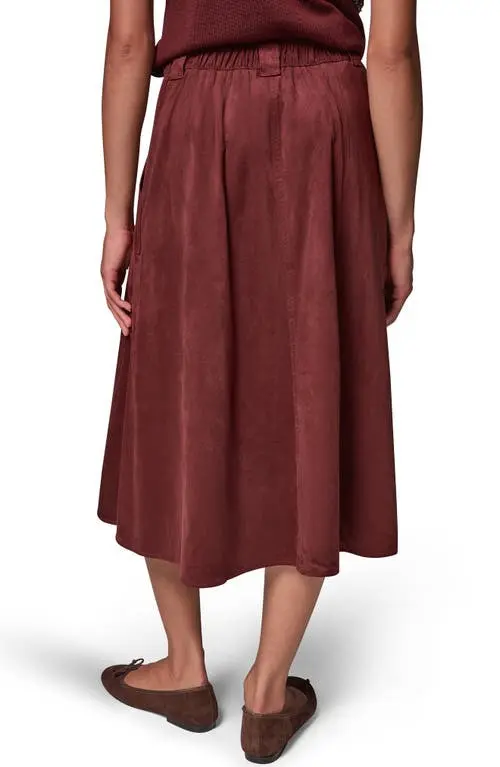 Donna Karan New York Faux Suede Patch Pocket Skirt