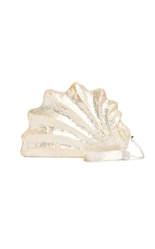 Emm Kuo Caribe Clutch - White
