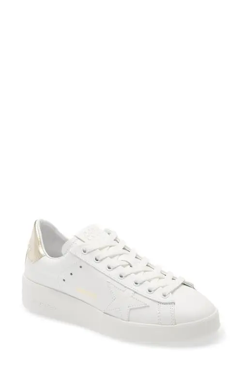 GOLDEN GOOSE Purestar Low Top Sneaker - White/gold