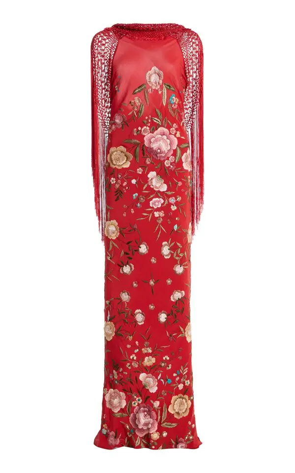 CONNER IVES Piano Shawl Silk Gown