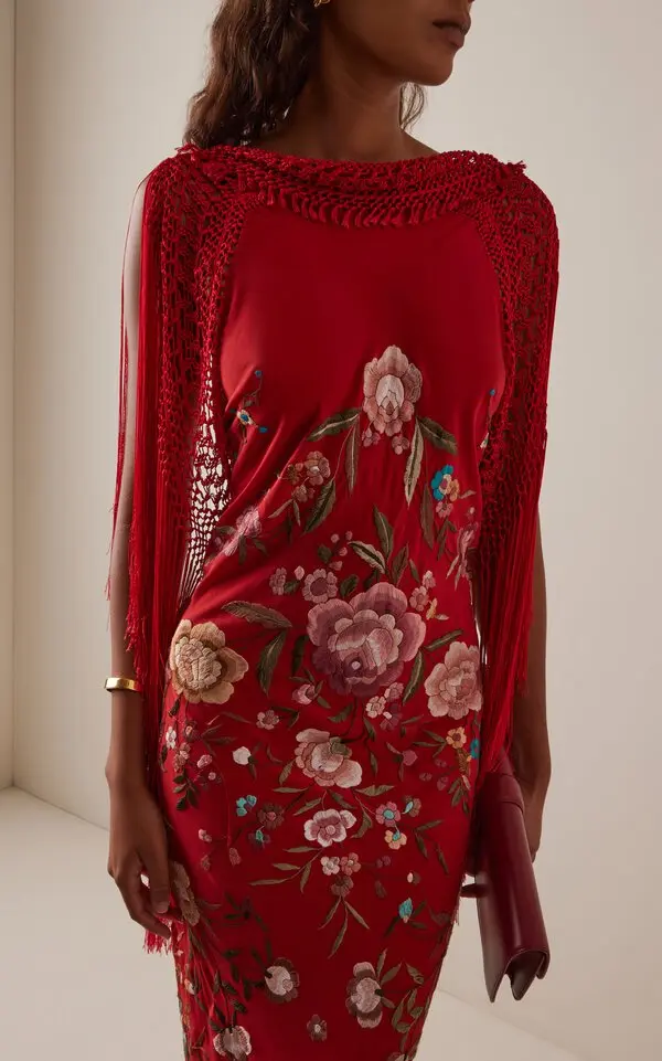 CONNER IVES Piano Shawl Silk Gown