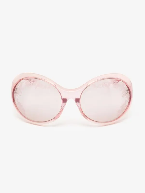 Alexander McQueen Kate Round Sunglasses - Pink