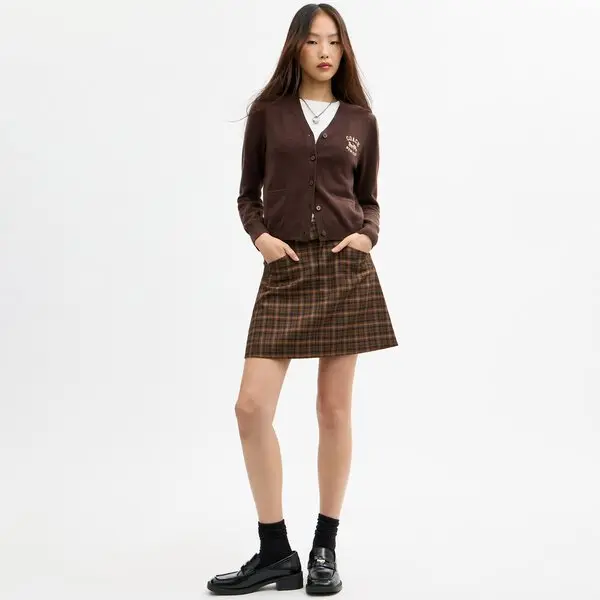 COACH Fine Cashmere Cardigan - Brown