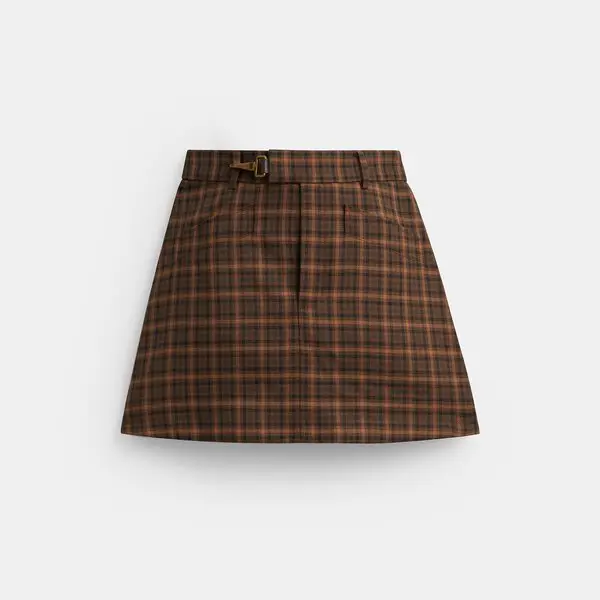 COACH Plaid Miniskirt