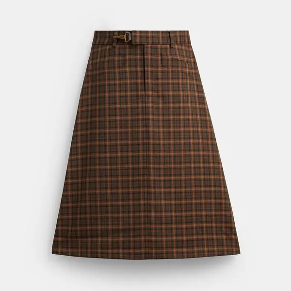 COACH Yarn Dye A-line Skirt
