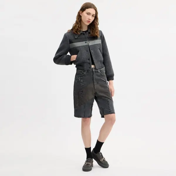 COACH Wool Leather Varsity Jacket