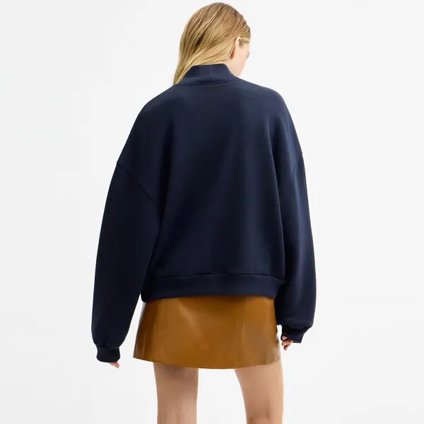 COACH Horse And Carriage Mockneck Sweatshirt - Navy