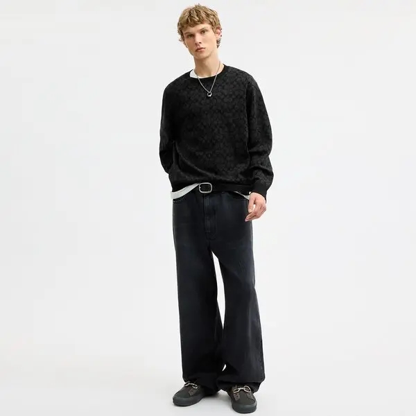 COACH Signature Crewneck Sweater