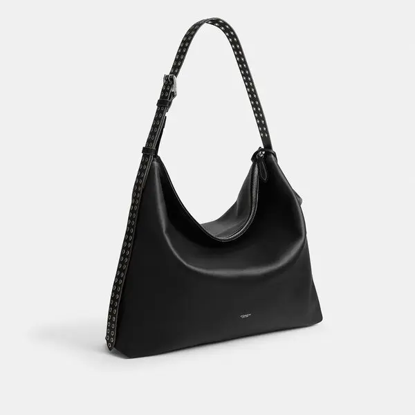 COACH Mott Messenger Bag In Loved Leather With Studs