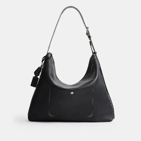 COACH Mott Messenger Bag In Loved Leather With Studs