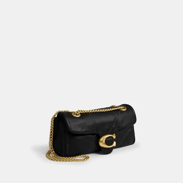 COACH Tabby Shoulder Bag 20 With Quilting - Brass/black