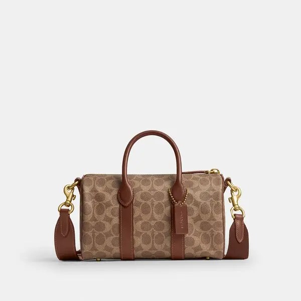 COACH Compass Bag 25 In Signature Upcraftedleather - Tan Multi