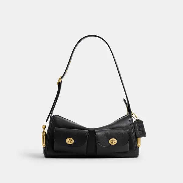 COACH Turnlock Haversack Bag 27 - Brass/black