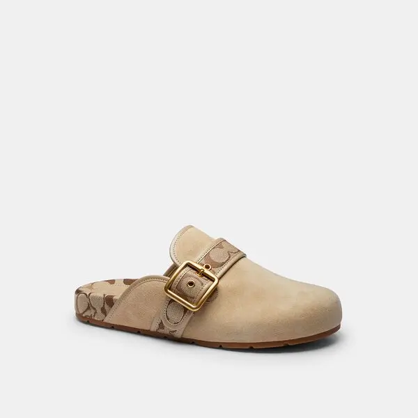 COACH Archival Buckle Clog With Signature Jacquard