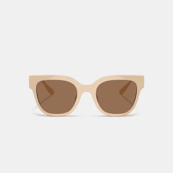 COACH Overd Square Sunglasses - Nude