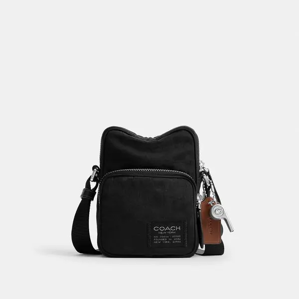 COACH Locke Crossbody Bag In Signature Nylon Jacquard - Black