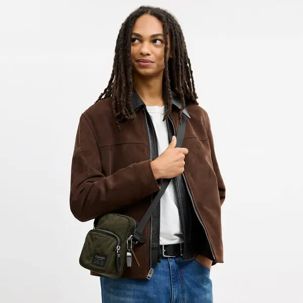 COACH Locke Crossbody Bag In Signature Nylon Jacquard