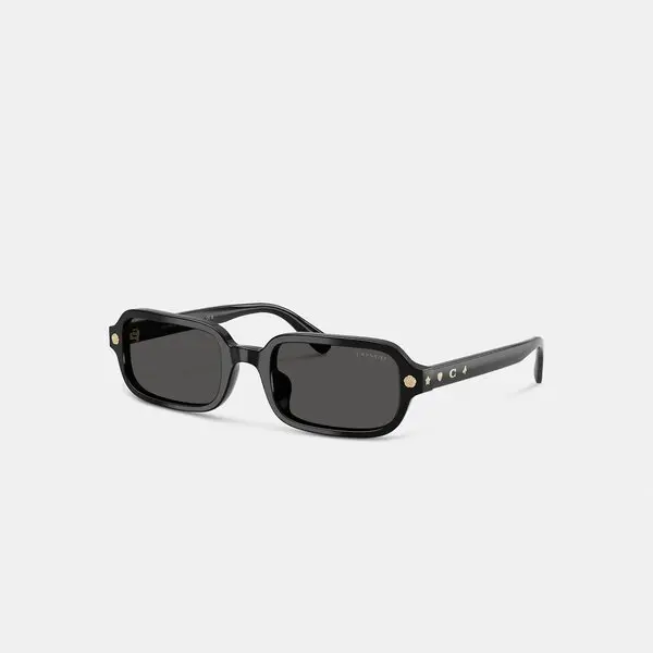 COACH Charms Narrow Rectangle Sunglasses - Black