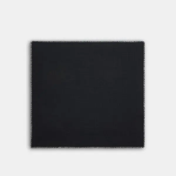 COACH Signature Overd Square Scarf - Black