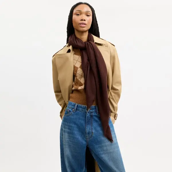 COACH Signature Overd Square Scarf