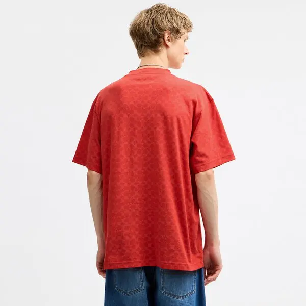 COACH Eagle Short Sleeve Relaxed T-shirt In Organic Cotton
