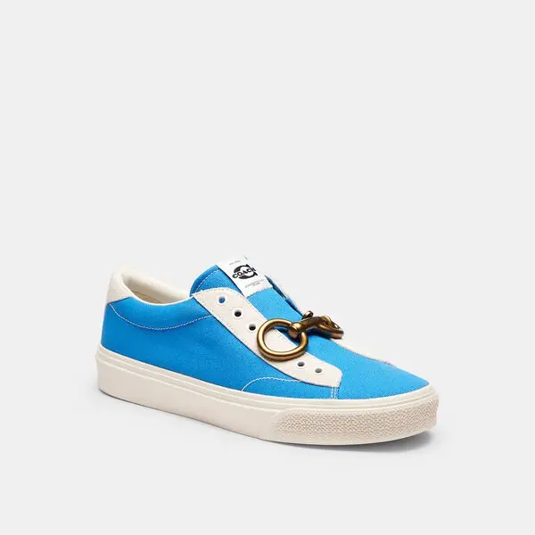 COACH Skate Sneaker With Hardware - Bright Blue/chalk