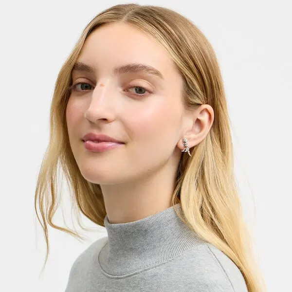 COACH Pavé Skeletal Rexy Stud Earrings