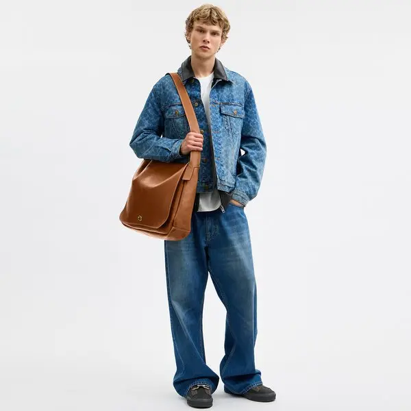 COACH Turnlock Messenger Bag - Driftwood