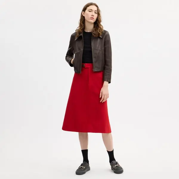 COACH Shrunken Leather Jacket