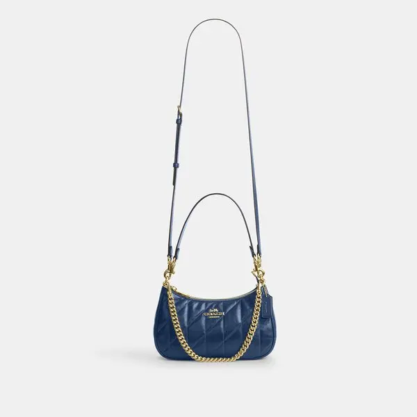 COACH OUTLET Teri Shoulder Bag With Quilting - Gold/deep Blue