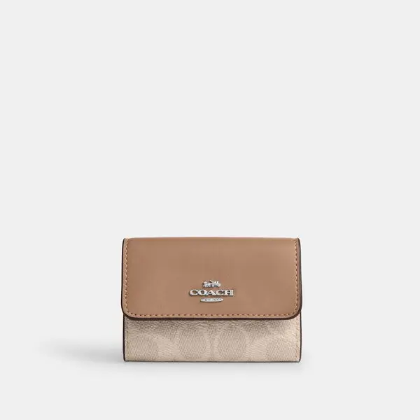 COACH OUTLET Flap Card Case In Signature Canvas