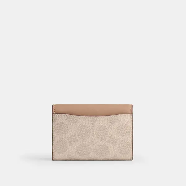 COACH OUTLET Flap Card Case In Signature Canvas