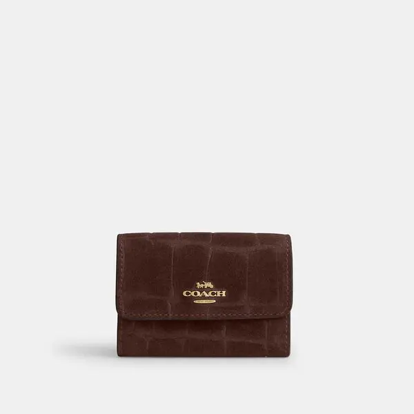 COACH OUTLET Flap Card Case - Gold/maple