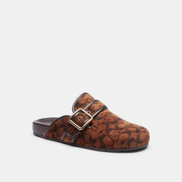 COACH OUTLET Archival Buckle Clog In Signature Chenille