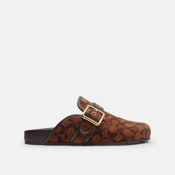 COACH OUTLET Archival Buckle Clog In Signature Chenille