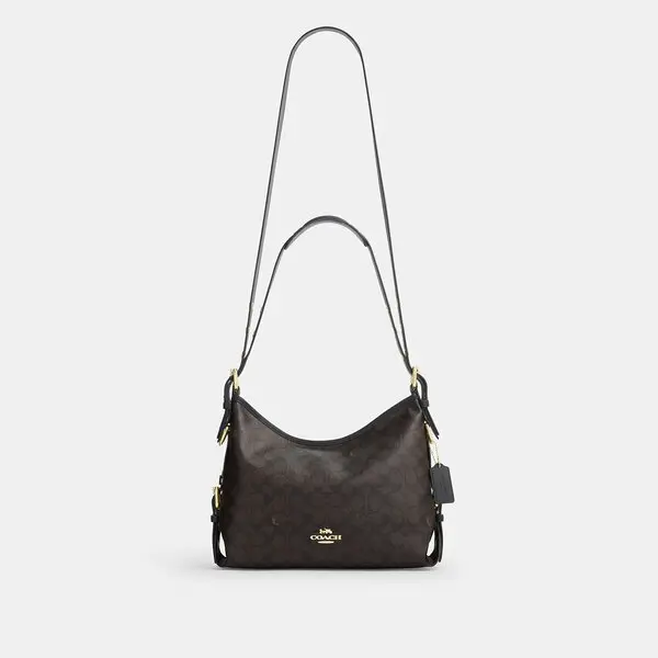 COACH OUTLET Laurel Shoulder Bag With Buckles In Signature Canvas